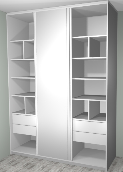 Placard completo. Diseño a Medida - masamoblamientos.com.ar