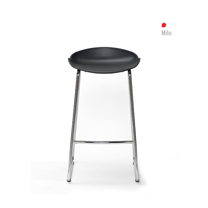 Taburete MILO Estructura Cromada - masamoblamientos.com.ar